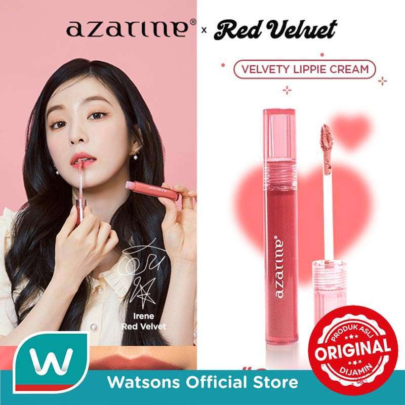 Promo Azarine Velvety Lippie Cream #02 Rosy Cone Diskon 27% Di Seller ...