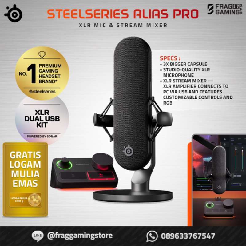 Promo Steelseries Alias Pro - Xlr Microphone & Stream Mixer For ...