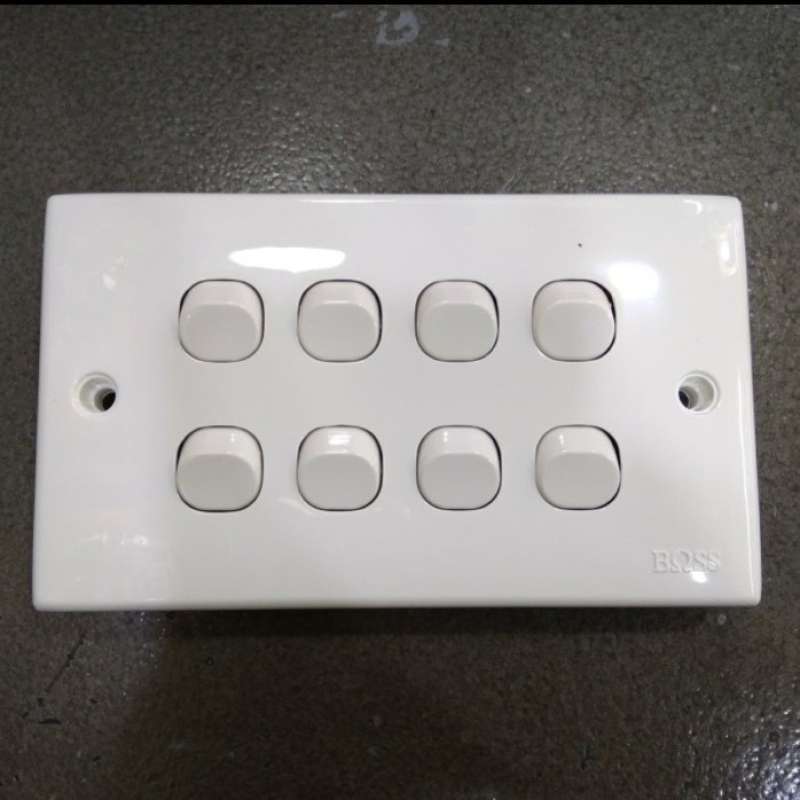 Promo Boss Saklar 8 Gang / Saklar Isi 8 / Switch / Saklar Lampu/bt38/1 ... Promo Boss Saklar 8 Gang / Saklar Isi 8 / Switch / Saklar Lampu/bt38/1 ...