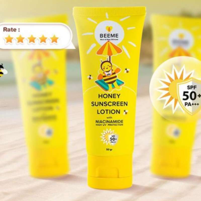 Jual Beeme Honey Sunscreen Lotion With Niacinamide Spf 50 +++ Di Seller ...