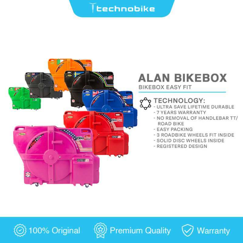 Promo Bike Box Alan Aero Easy Fit Roadbike & Mtb Hardcase Travelcase ...