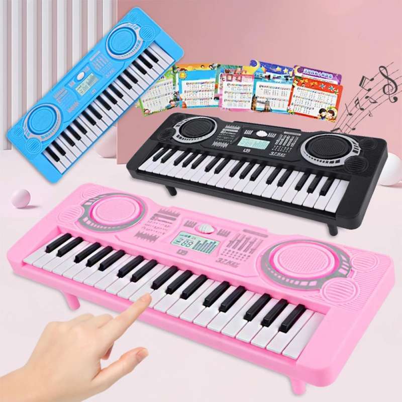 Jual Mainan Anak Piano Elektrik 37 Keys Alat Musik Mainan Hobi Anak Wmo ...