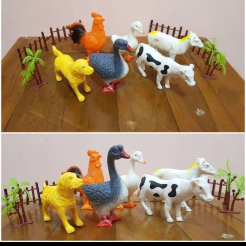 Jual Mainan Set Hewan Ternak Besar - Binatang Unggas Figure Farm Animal ...