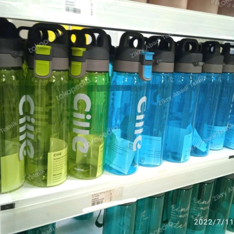 Jual Botol Air Minum Cille 830ml Botol Motivasi Botol Olahraga Bpa Free ...