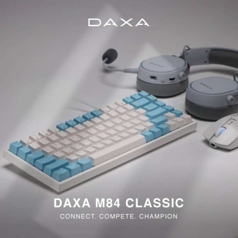 Promo 100% Produk Ori Rexus Daxa M84 Classic White Mechanical Keyboard ...