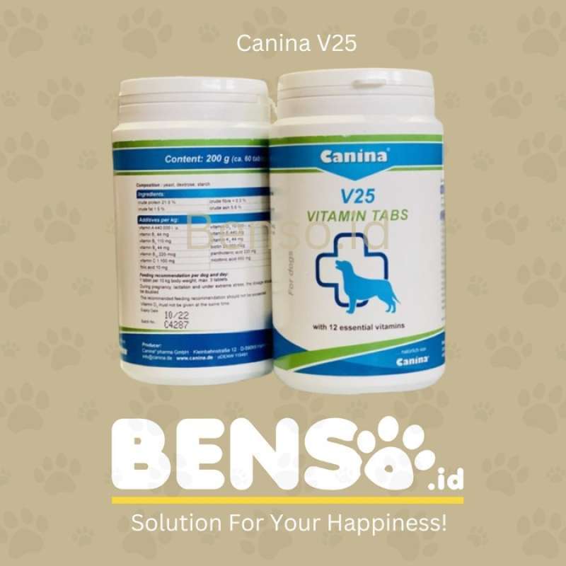 Jual Canina V25 Vitamin Tabs (60tabs) Di Seller Benso.id - Cibuntu ...