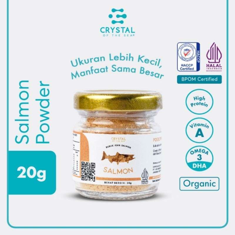 Jual Crystal Of The Sea Salmon Food Powder | Bubuk Ikan Salmon - 80gr ...
