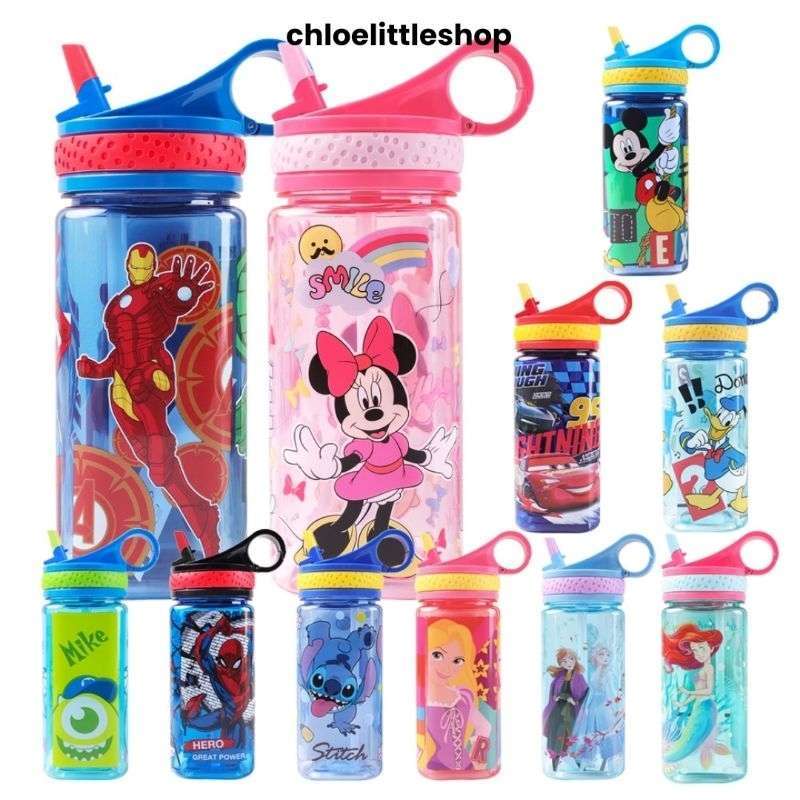 Jual Disney Original Marvel Square Straw Cup Bottle 480ml | Botol Minum ...
