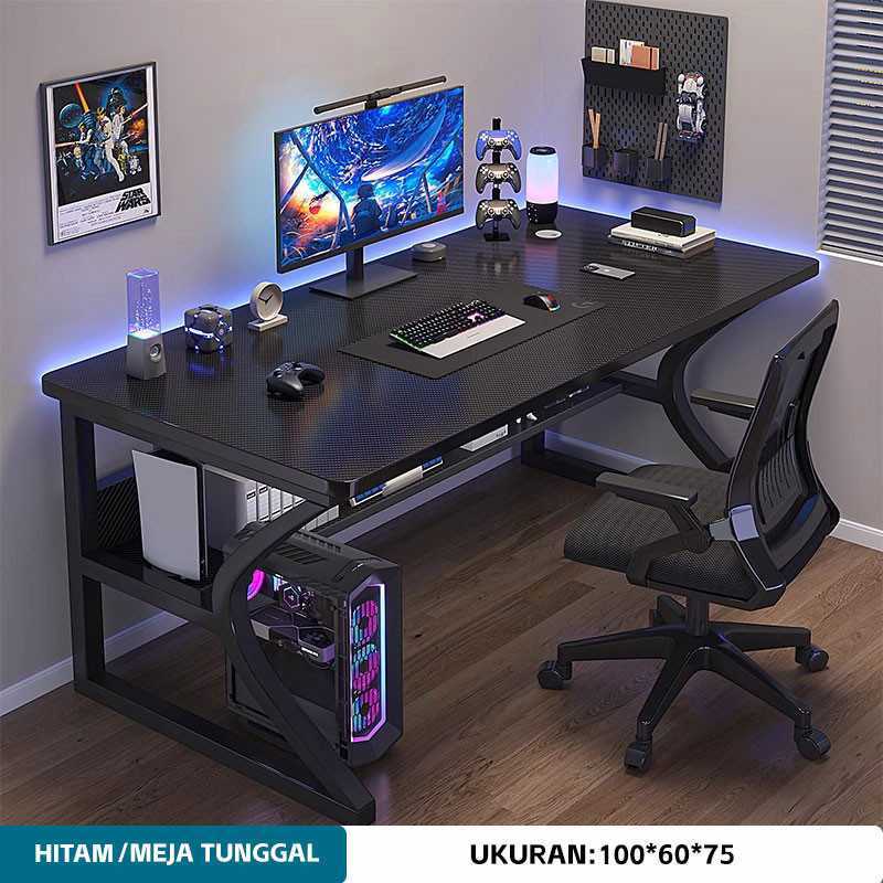 Promo Yup Fiber Karbon Meja Gaming Meja Komputer Minimalis Diskon 50% ...