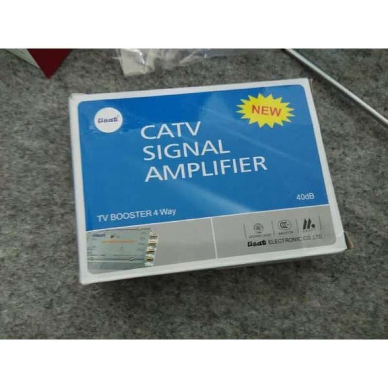 Jual Catv Signal Amplifier Usat 4 Way 40db Penguat Sinyal Tv Di Seller ...