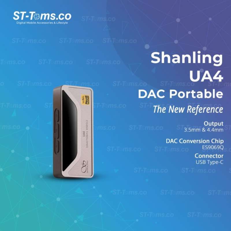 Jual Shanling Ua4 Ua 4 Portable Usb Dac Amplifier 3.5mm 4.4mm To Type C - Titanium Di Seller St ...