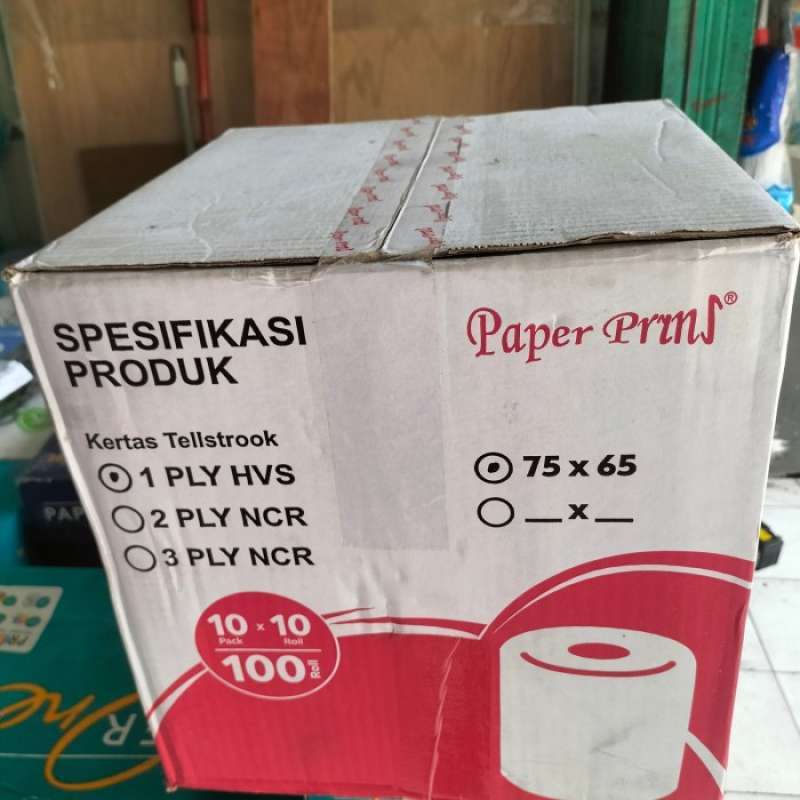 Promo Paper Pryns Kertas Kasir/struk/roll Uk 75 X 65 Hvs 1 Ply - Dus ...