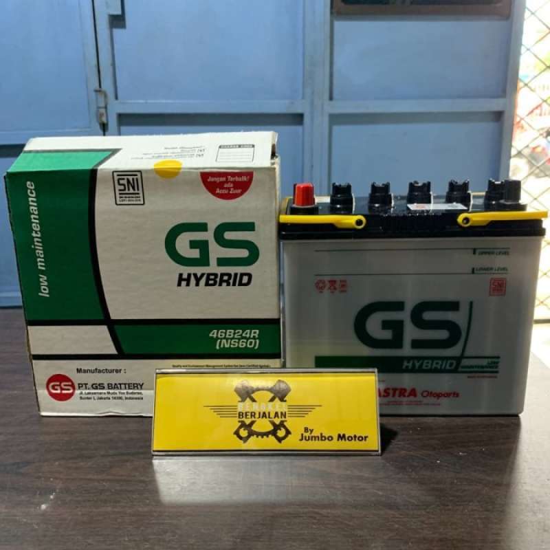 Promo Aki Basah / Xenia Ns60 (46b24r) Accu Gs Hybrid - Astra Otoparts ...