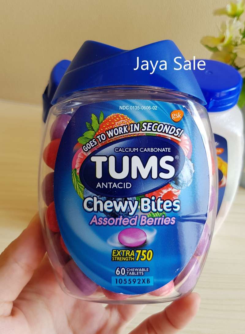 Jual Tums Ultra Strength 1000 Untuk Maag Dan Asam Lambung - 60 Berries ...
