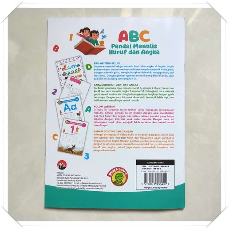 Promo Buku Anak Tk Paud - Abc - Pandai Menulis Huruf Dan Angka Bonus ...