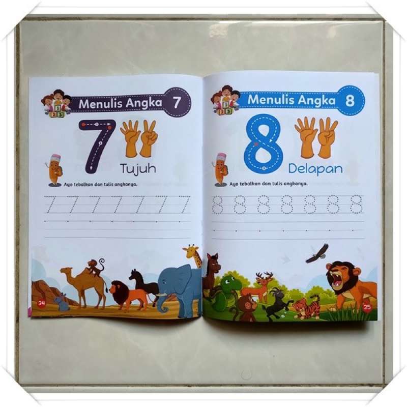 Promo Buku Anak Tk Paud - Abc - Pandai Menulis Huruf Dan Angka Bonus ...