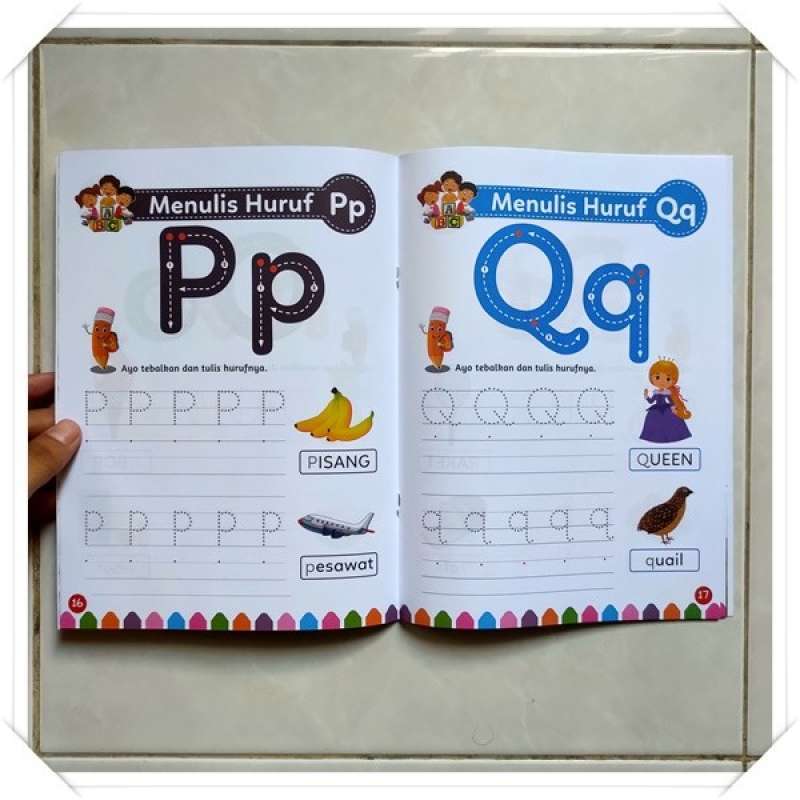 Promo Buku Anak Tk Paud - Abc - Pandai Menulis Huruf Dan Angka Bonus ...