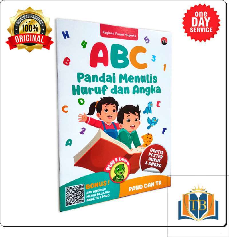 Promo Buku Anak Tk Paud - Abc - Pandai Menulis Huruf Dan Angka Bonus ...