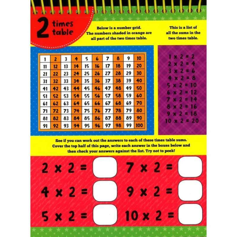 Promo Tiny Tots Easel Number First Learning 123 Times Tables Wipe Clean ...
