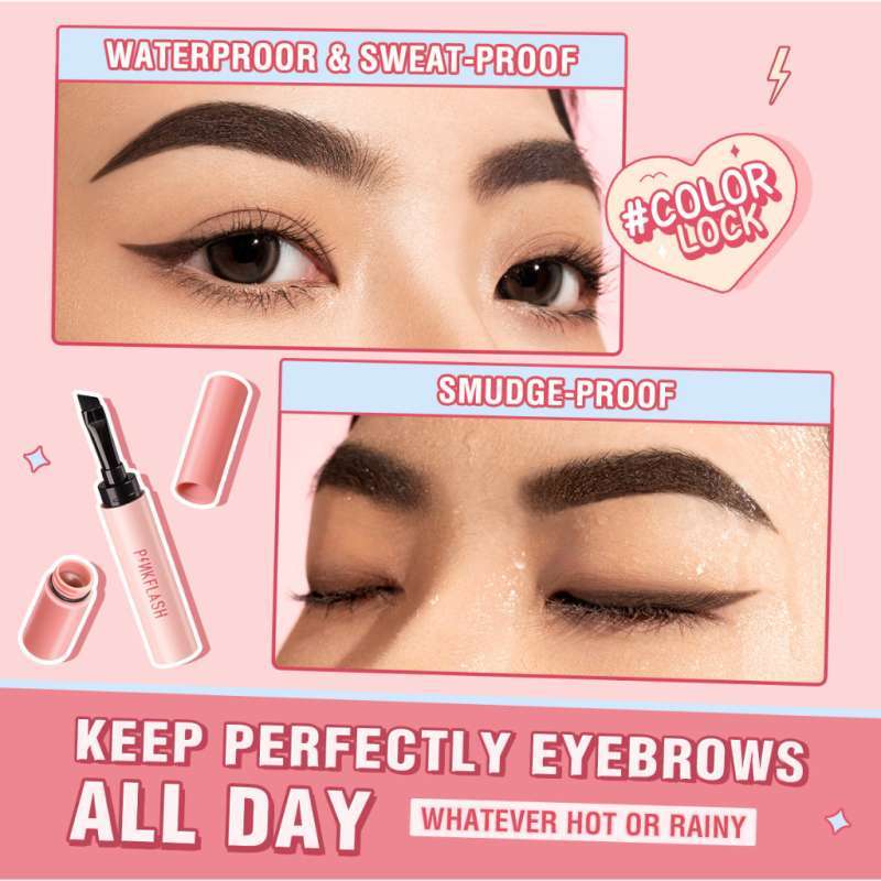 Jual Pinkflash Eyebrow Pomade Cream Smudgeproof Quickdrying Shaping ...