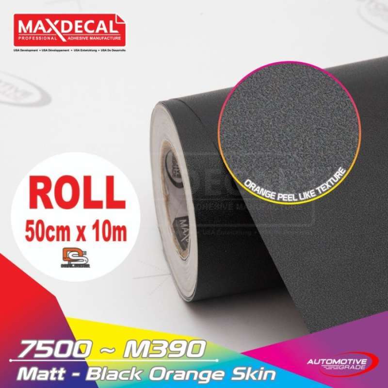 Promo Roll Sticker Skotlet Hitam Kulit Jeruk Maxdecal M390 Hitam Kasar ...