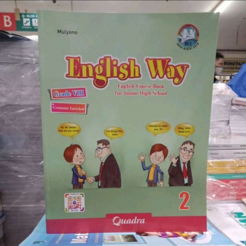 Promo English Way Bahasa Inggris Smp/grade Kelas 2/8 Revisi K13 Quadra Diskon 29% Di Seller Huka ...