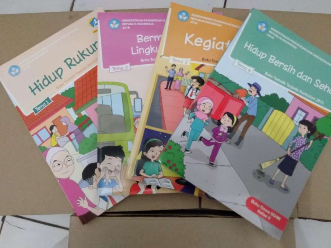 Promo Paket Buku Tematik Depdikbud Kelas 2 Semester 1 Tema 1,2,3&4 ...