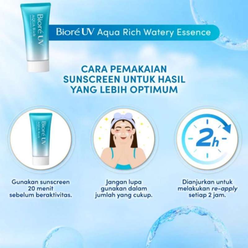 Jual Biore Uv Aqua Rich Watery Essence Face Sunscreen Spf 50 Pa ...
