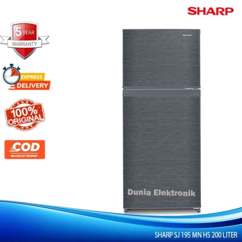 Promo Sharp Kulkas 2 Pintu 200 Liter Sj 195 Mn Hs Low Watt Tanpa Bunga ...