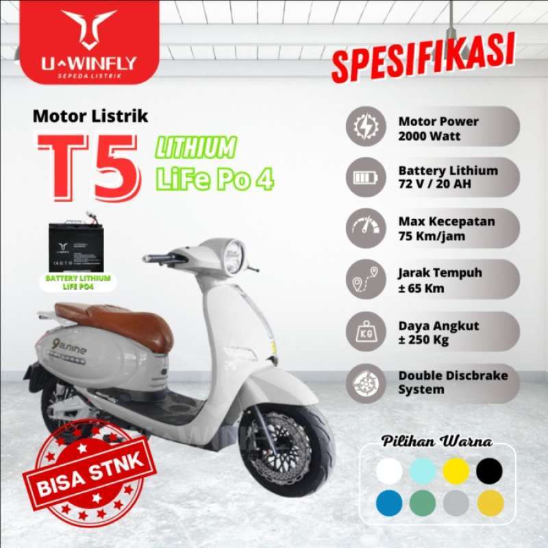 Jual Uwinfly Motor Listrik Type T5 Lithium Di Seller Noelle ...