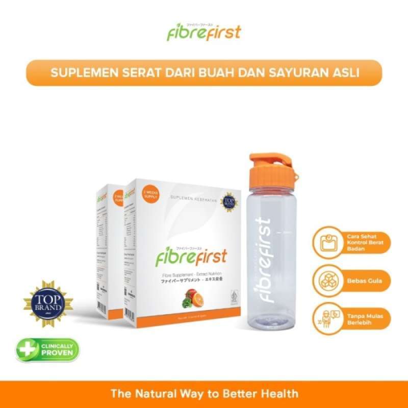 Promo Fiber First Minuman Diet &detox 2box Isi 30 Sachet +secher Diskon ...