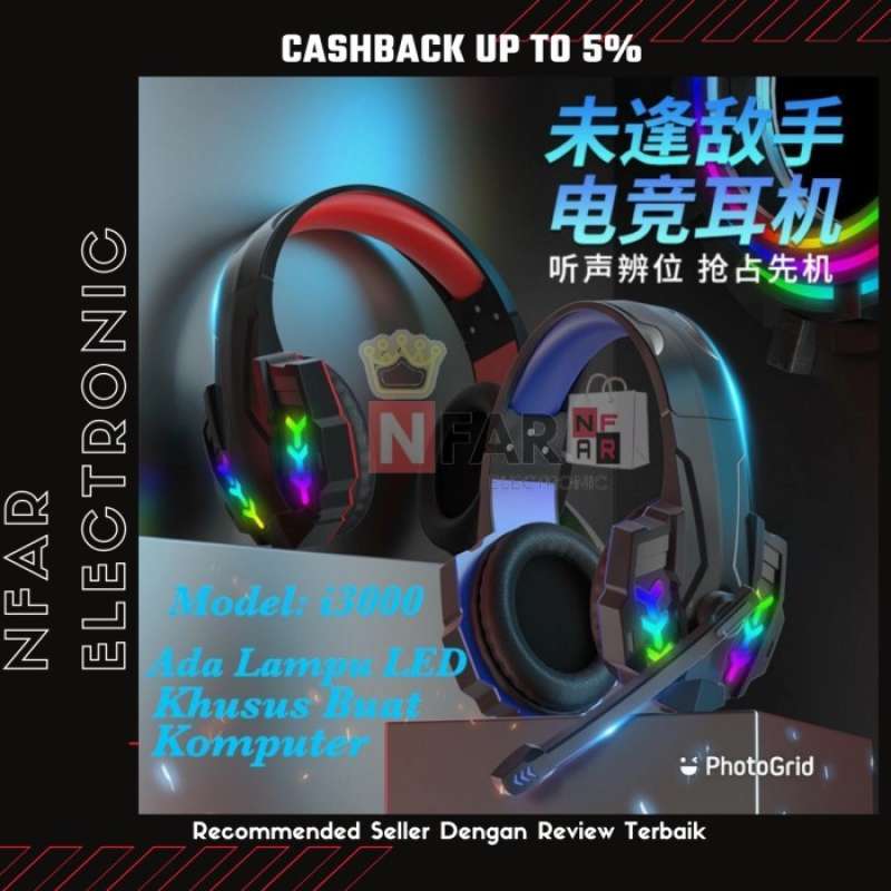 Promo 100% Produk Ori Headset Gaming With Mic Microphone Led Rgb ...