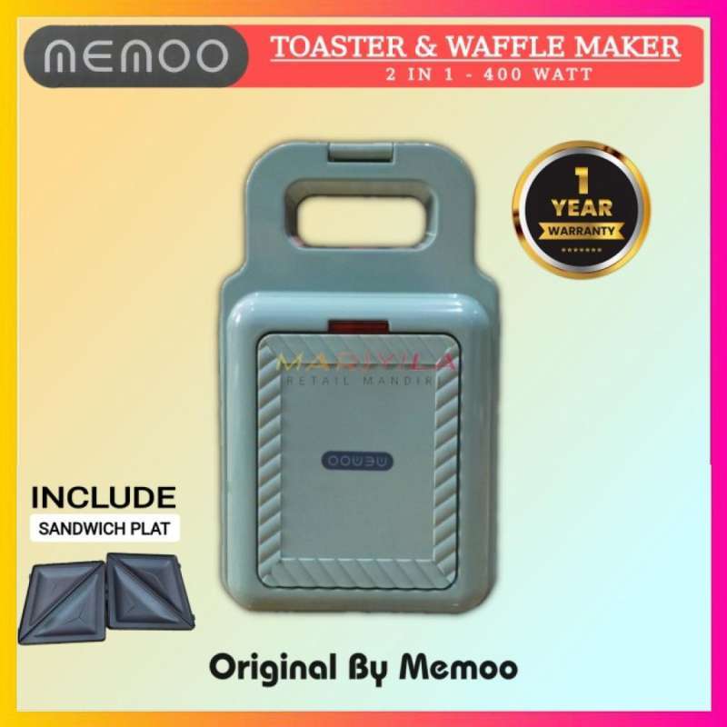 Jual Ace Hardware Toaster Sandwich Waffle Maker 2 In 1 400 Watt Memoo ...