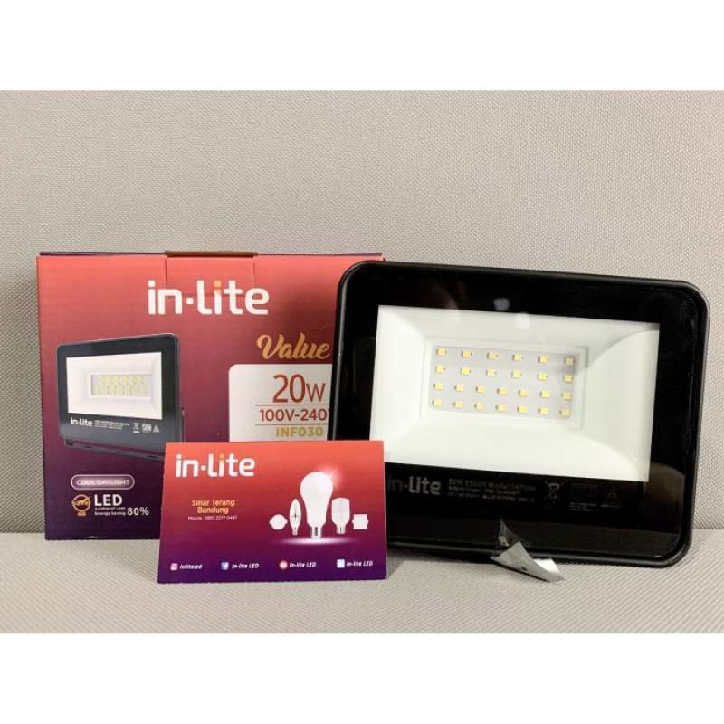 Jual Inlite Lampu Sorot Tembak 20watt In-lite Led Value Outdoor 20W 20 ...