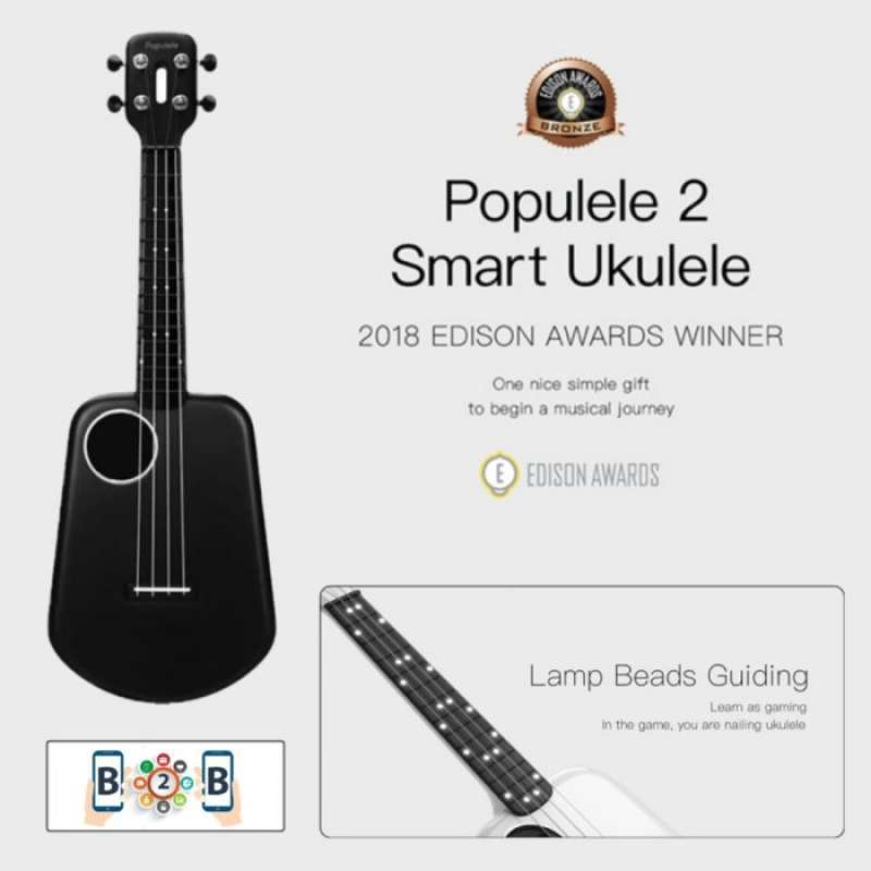 Promo Populele 2 Smart Ukulele 4 Strings - Guitar Mini - Gitarlele ...