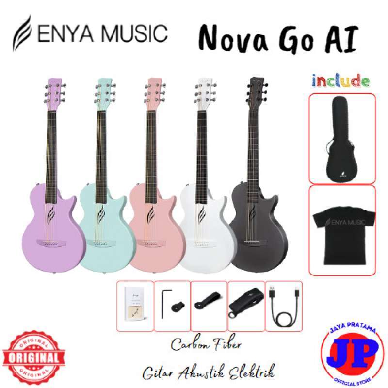 Promo Enya Music Nova Go Ai Carbon Fiber Gitar Akustik Elektrik Diskon 23% Di Seller Melodiya ...