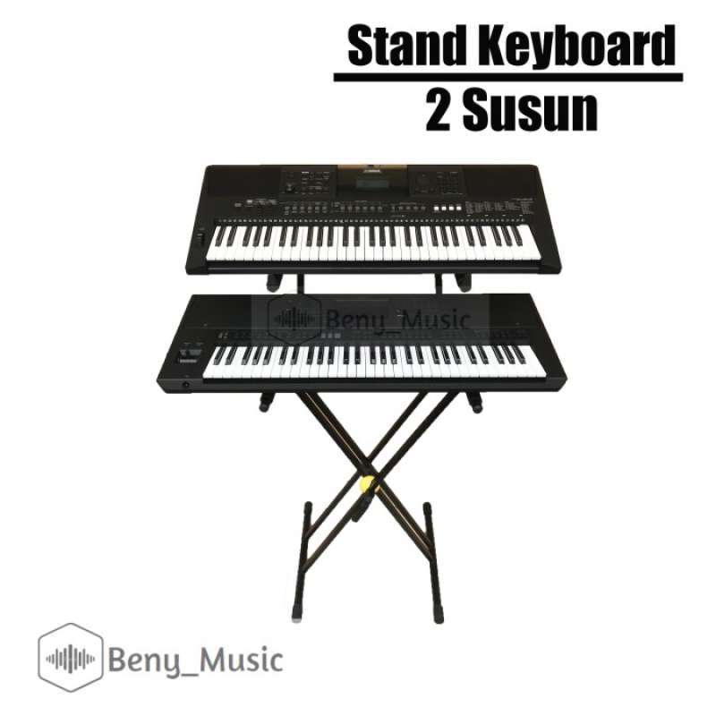 Promo Stand Keyboard Double 2 Rak / Dua Susun Kuat Dan Kokoh Diskon 23% ...