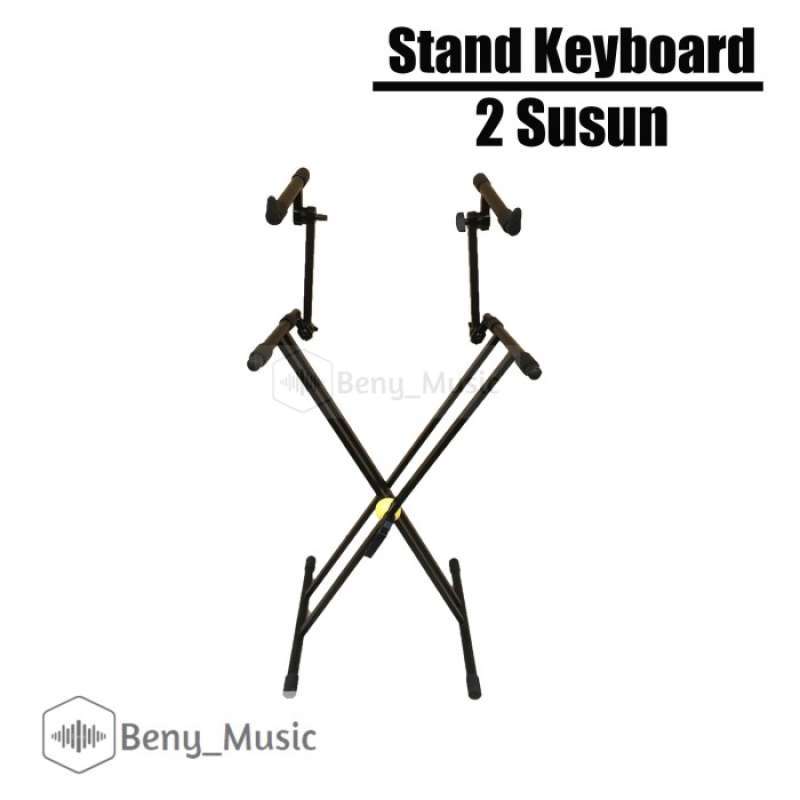 Promo Stand Keyboard Double 2 Rak / Dua Susun Kuat Dan Kokoh Diskon 23% ...