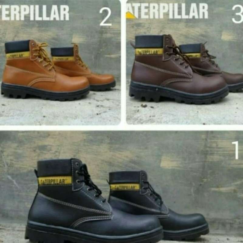 Promo Safety Shoes Sepatu Caterpillar Safety Bromo Coklat Muda - 39 Tan ...