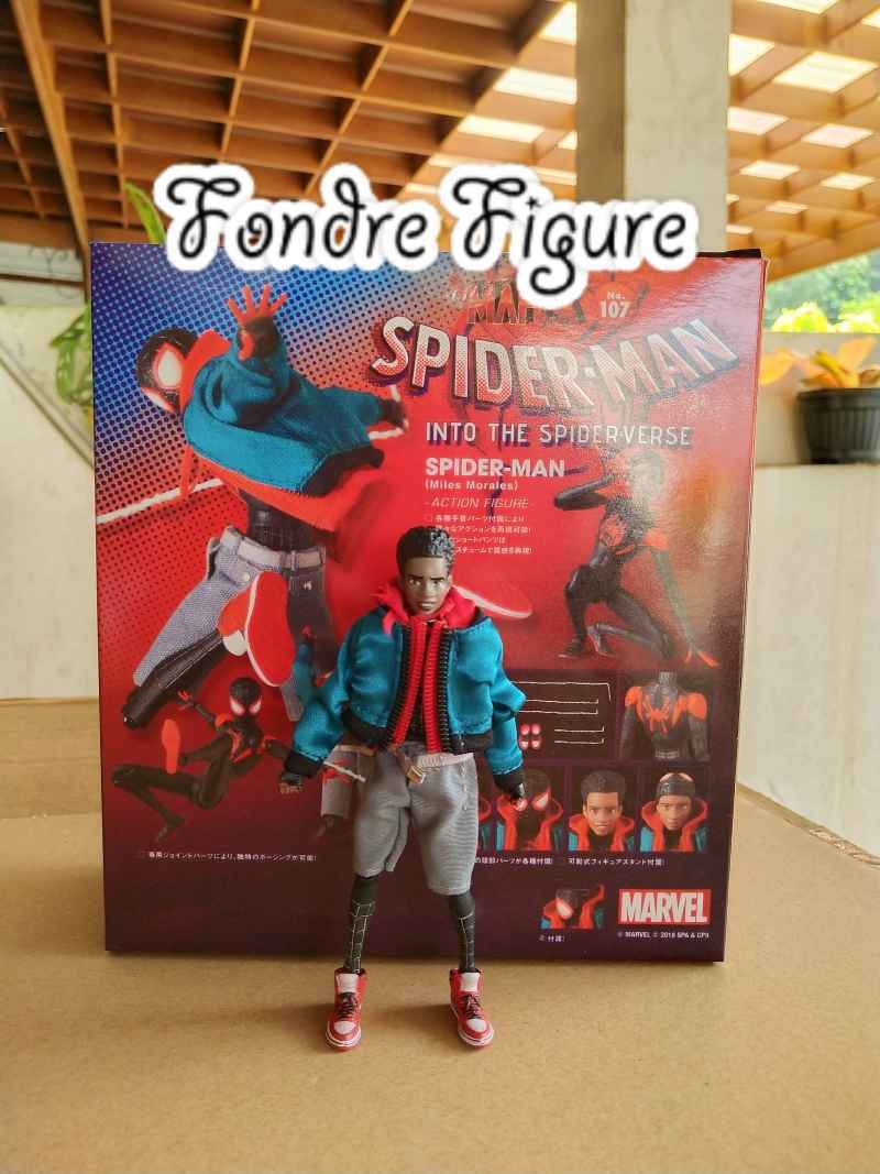 Jual Mafex Miles Morales Maf 107 Maf107 Spiderman Spiderverse Sv Spider ...