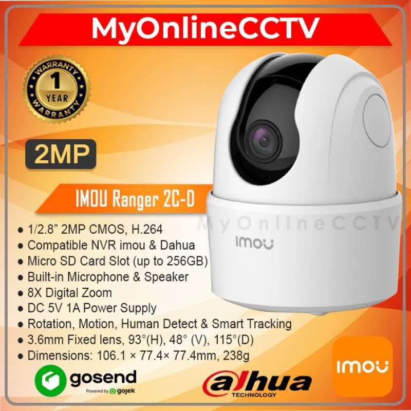 Jual Imou Ranger 2c-d 2mp Ip Camera Wireless Ptz H.264 Cctv - Imou Only ...