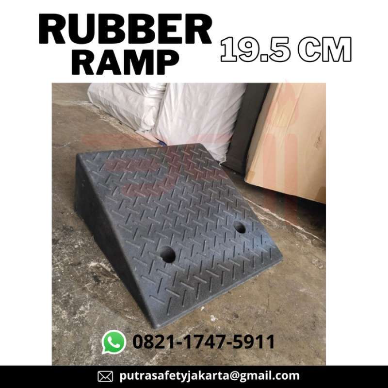 Jual Portable Rubber Ramp 195mm Karet Solid Heavy Duty Undakan Tanjakan ...