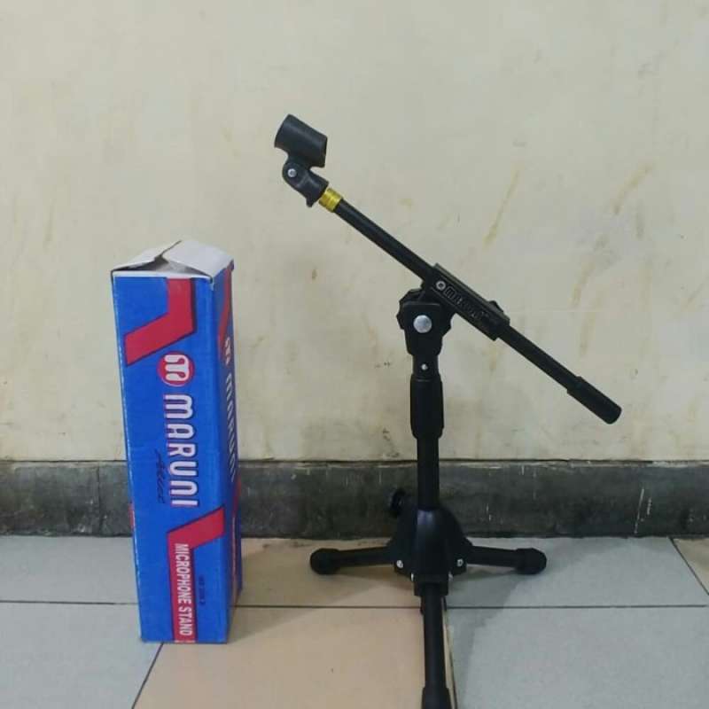Promo Stand Mic Maruni Warna Hitam Dan Silver Kaki 3 Ms-209 Diskon 23% ...