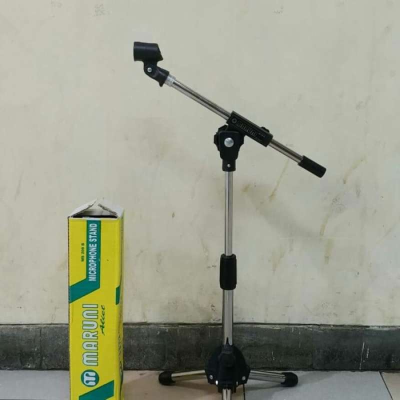 Promo Stand Mic Maruni Warna Hitam Dan Silver Kaki 3 Ms-209 Diskon 23% ...