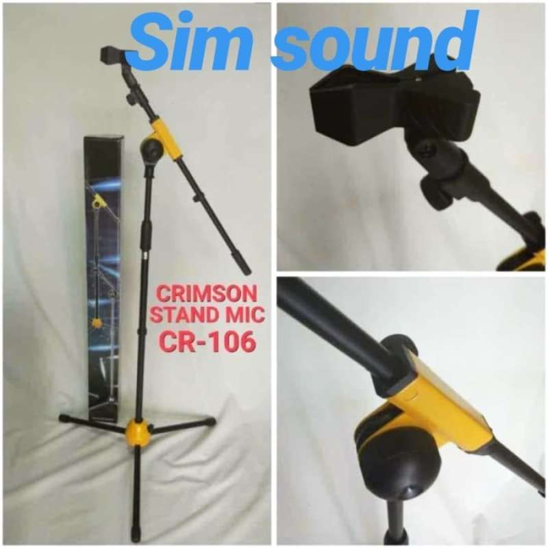 Promo Stand Mic Lantai Crimson Cr 106 Standing Cr106 Full Besi Diskon ...