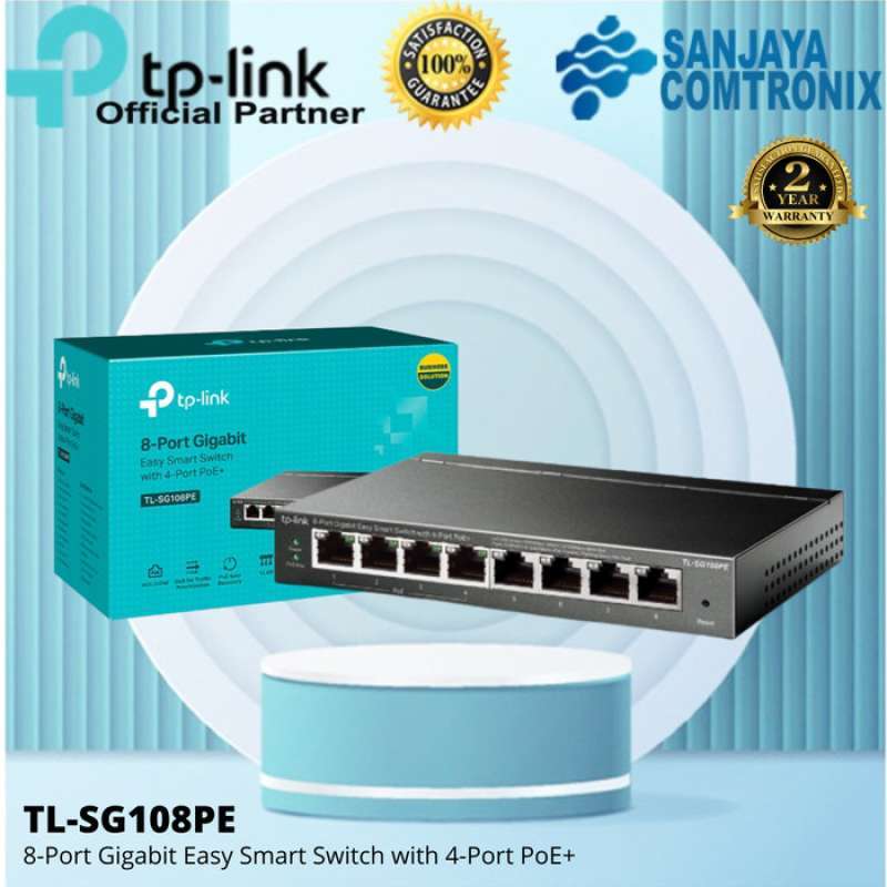 Promo Tl-sg108pe 8-port Gigabit Easy Smart Switch With 4-port Poe ...