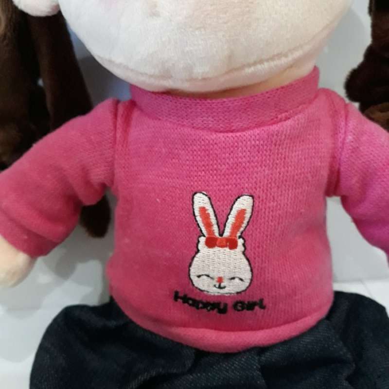 Promo Boneka Doll Girl Sweater Rambut Ikal Bahan Yelvo Diskon 23% Di ...