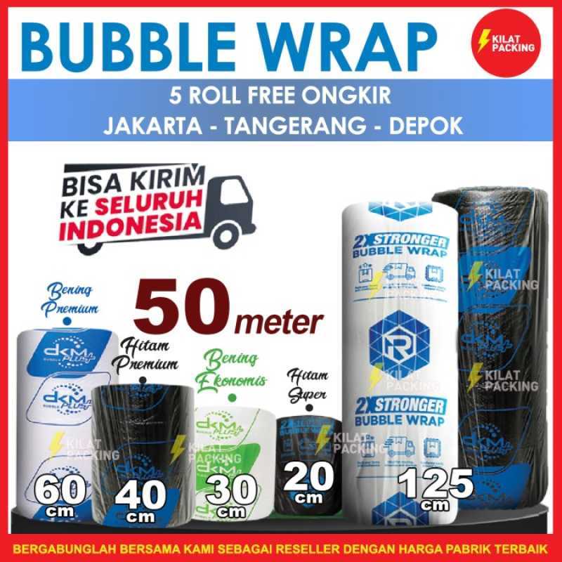 Promo Plastik Buble Wrap 50meter / Bubble Wrap Murah Dkm Plus Diskon 23 ...