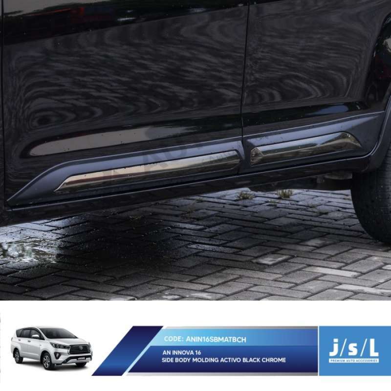 Promo Jsl Side Body Molding Innova Reborn Model Activo Ack Chrome ...