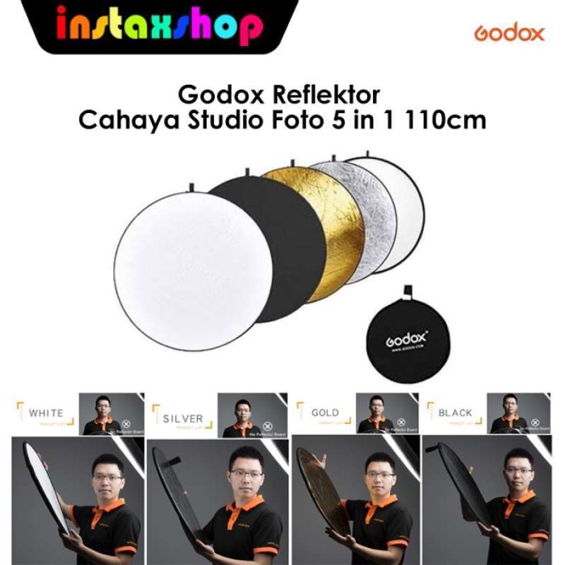 Jual Godox Reflektor Cahaya Studio Foto 5 In 1 110cm - Rft-05 Bulat Di Seller Owl Store ...